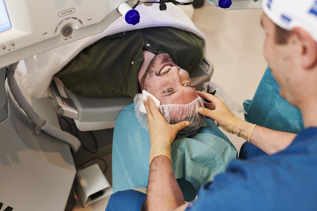 Championing Verbal Anaesthesia for Laser Eye Surgery